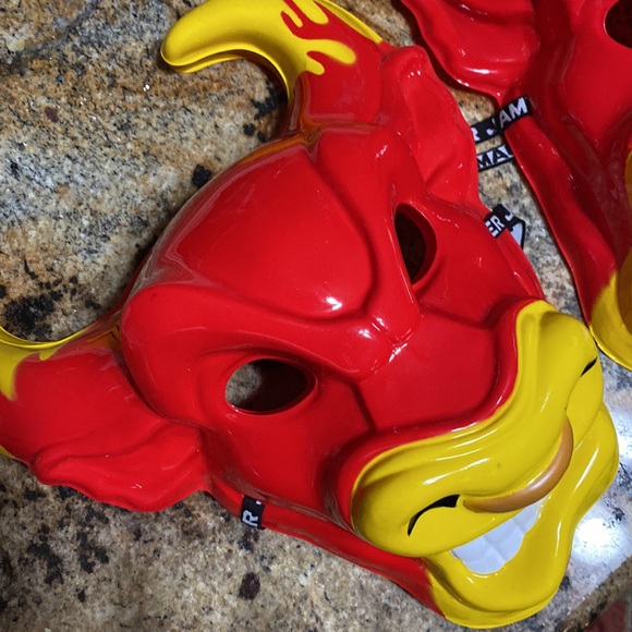 Costumes | 223 Monster Jam El Toro Loco Plastic Mask Bull Hot Wheels ...